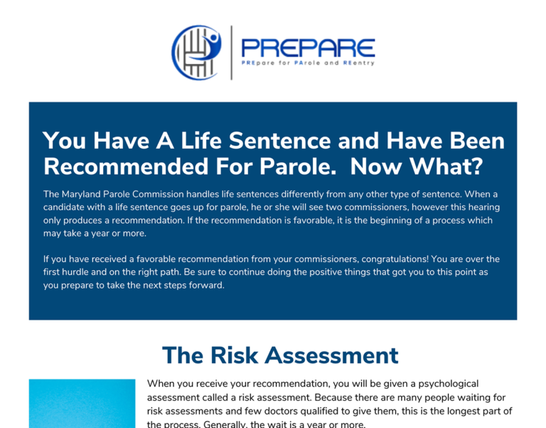 Parole Materials - Prepare Parole