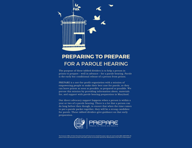 Parole Materials - Prepare Parole